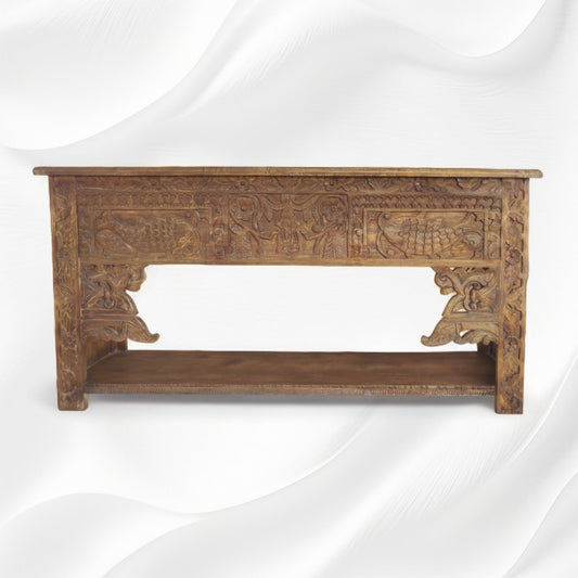 Buy Handcarved Wooden Console Tables and Desks – Lakecity Handicrafts